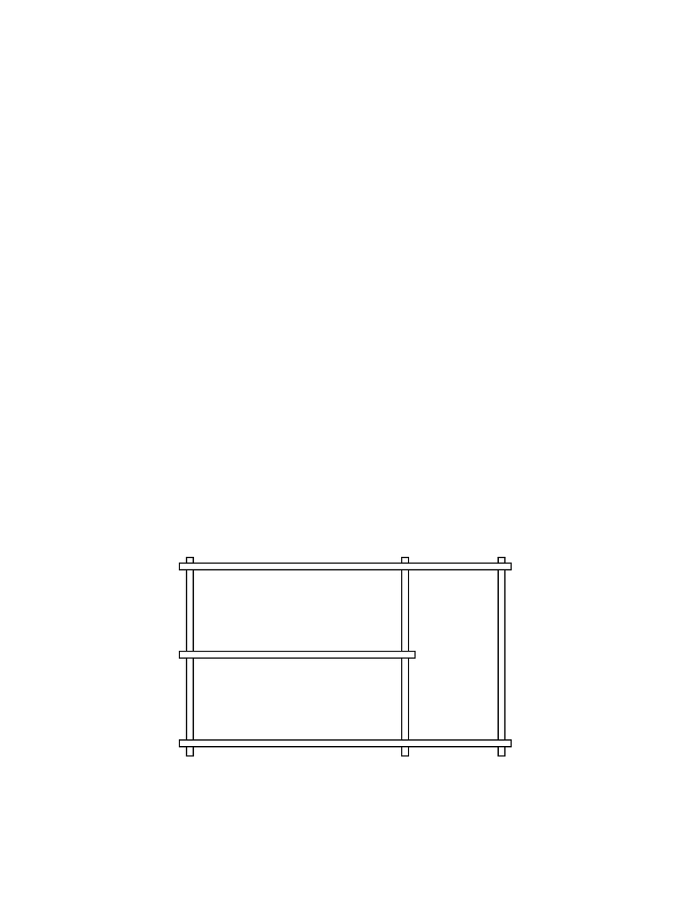 Elevate shelving - system 3