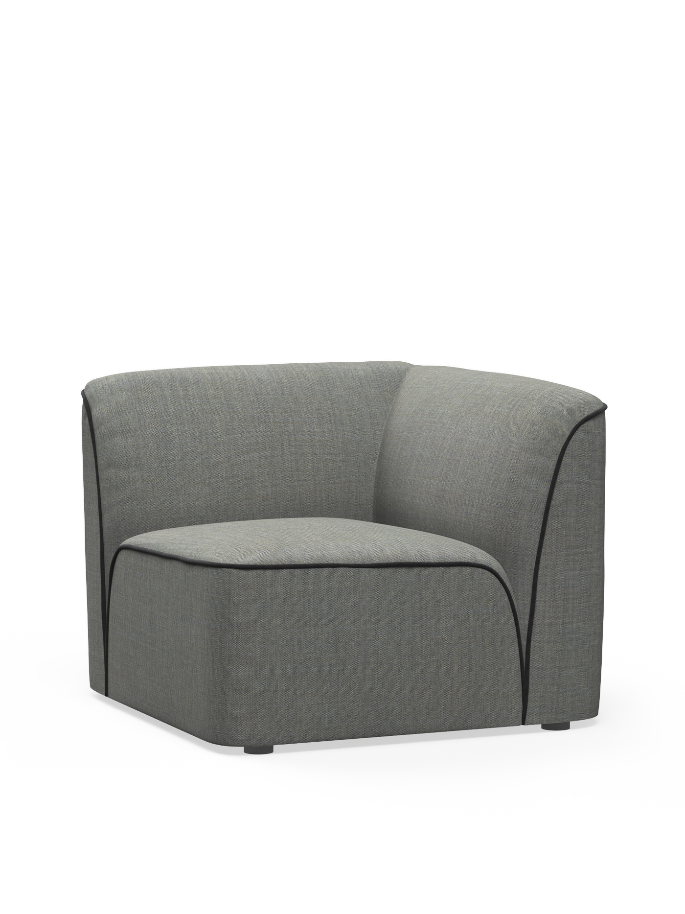 Flora corner module - Dark grey