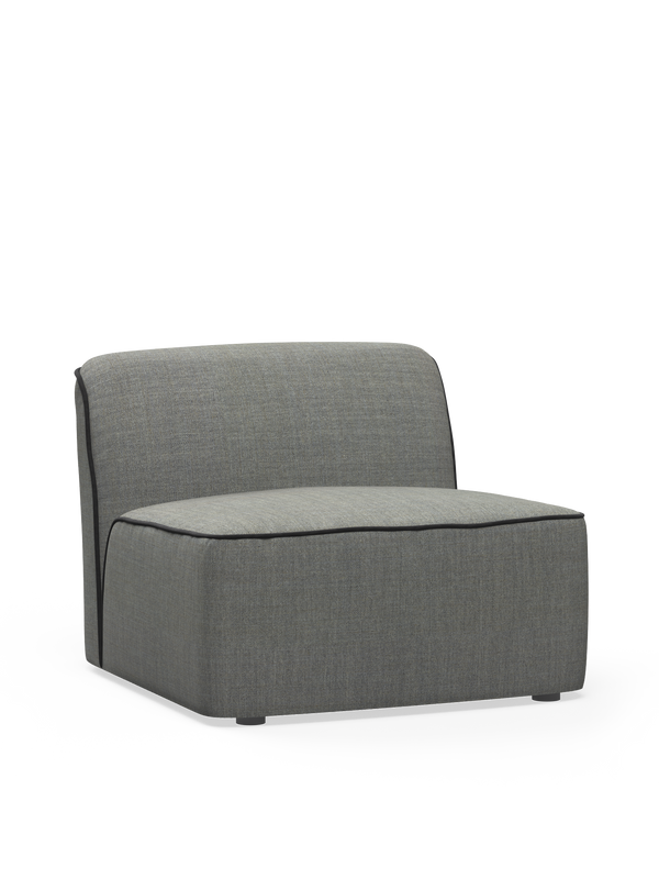 Flora middle module (90 cm) - Dark grey