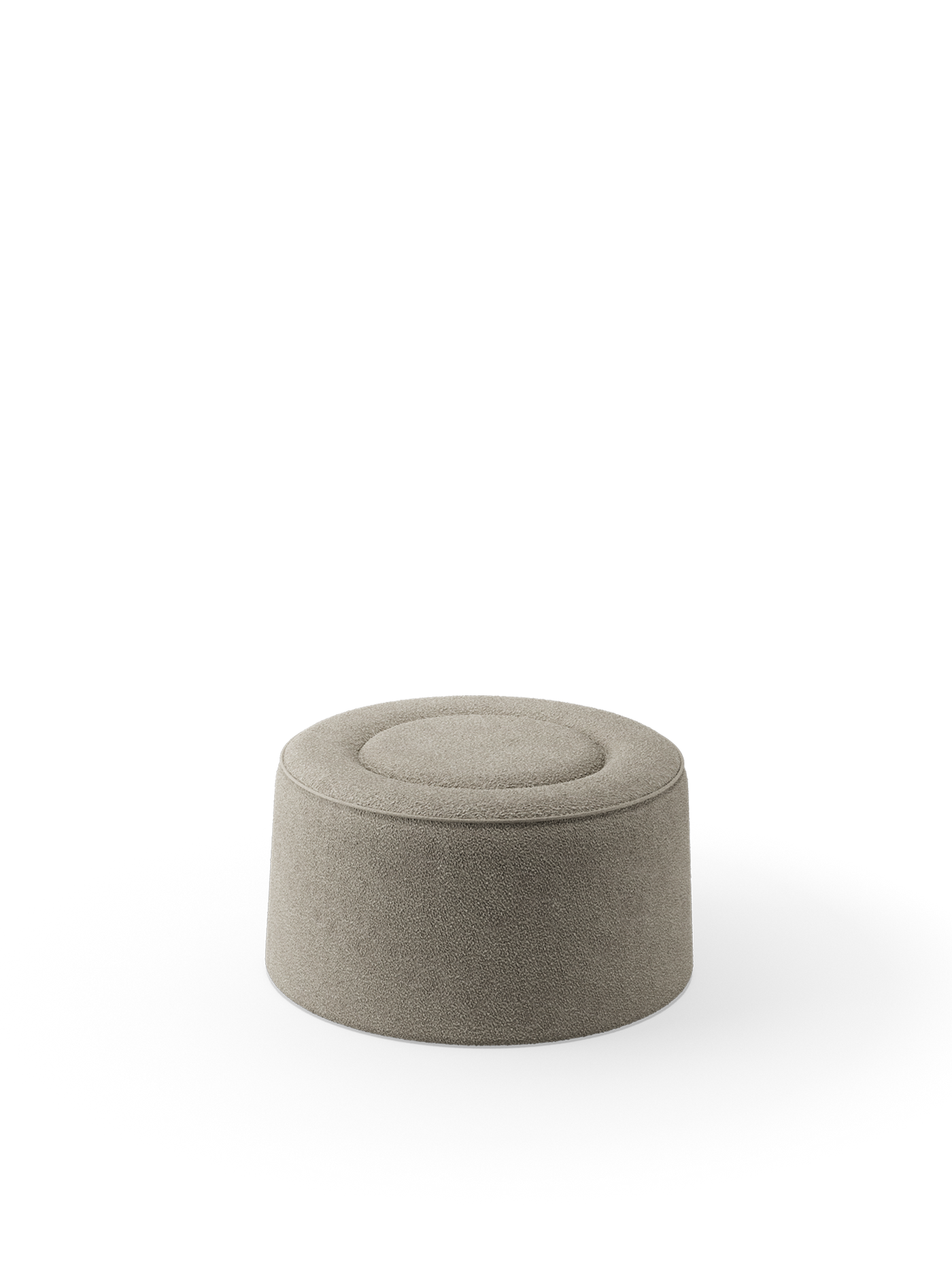 Praline pouf (Ø78 cm) - Natural bouclé