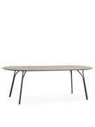 Tree dining table (220 cm) - Charcoal black/black