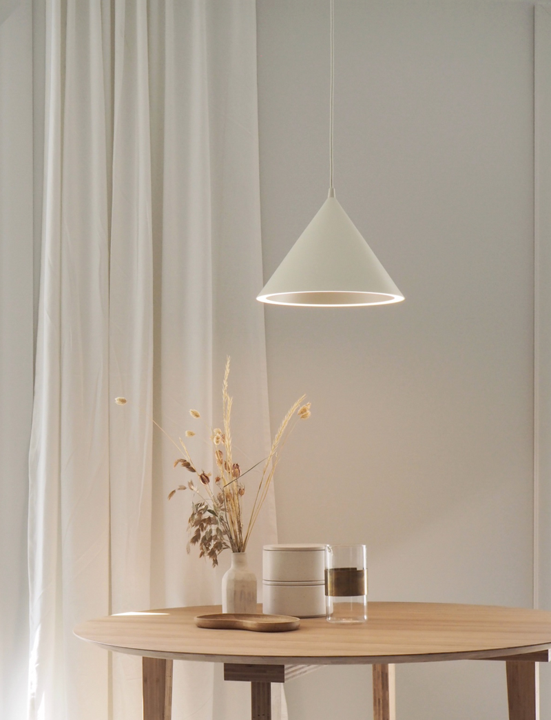 Annular pendant (Small) - White