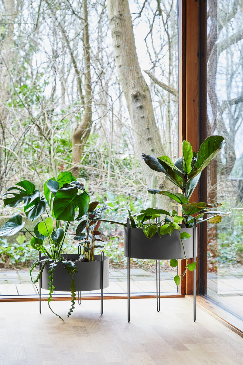 Pidestall planter (Medium) - Taupe